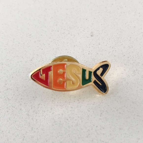 Vintage | Accessories | Gold Vintage Jesus Fish Pin | Poshmark